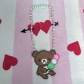 Rilakkuma dango necklace by lunarrfaerie - Kandi Photos on Kandi Patterns