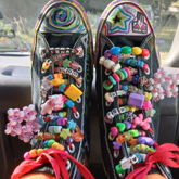 My Kandi shoes!! Pic #1 by SCR3AM_S0DA - Kandi Photos on Kandi Patterns