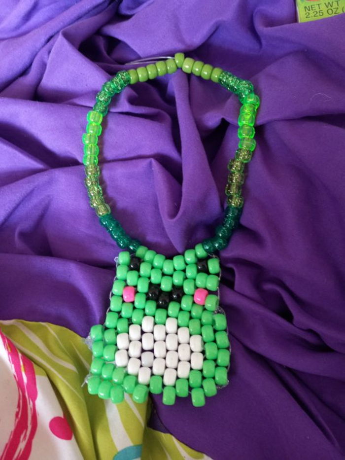 Frog Squishmallow Necklace by FooL1sH_0nE - Kandi Photos on Kandi Patterns