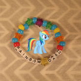 Rainbow Dash kandi bracelet by MelsKandiCreations - Kandi Photos on ...