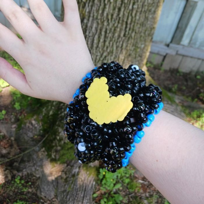 pacman cuff by Haileyyy_666_ - Kandi Photos on Kandi Patterns