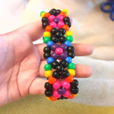 Rainbow DNA cuff by Heart2Heart - Kandi Photos on Kandi Patterns