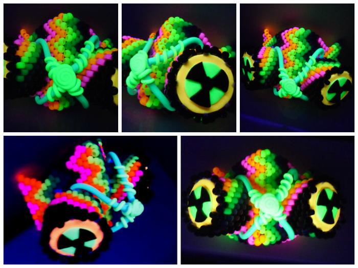 radioactive rainbow gas mask under black light by cottonkandi_fairy ...