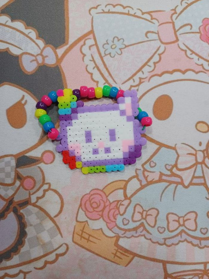 Clown cat kandi by Pastelmomo - Kandi Photos on Kandi Patterns