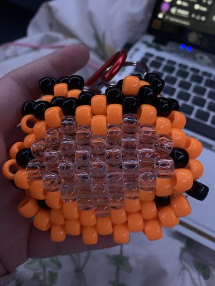 Garfield crystal pouch back by pigeon_egg - Kandi Photos on Kandi Patterns