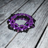Purple + Black 3d Kandi cuff by sillykier - Kandi Photos on Kandi Patterns