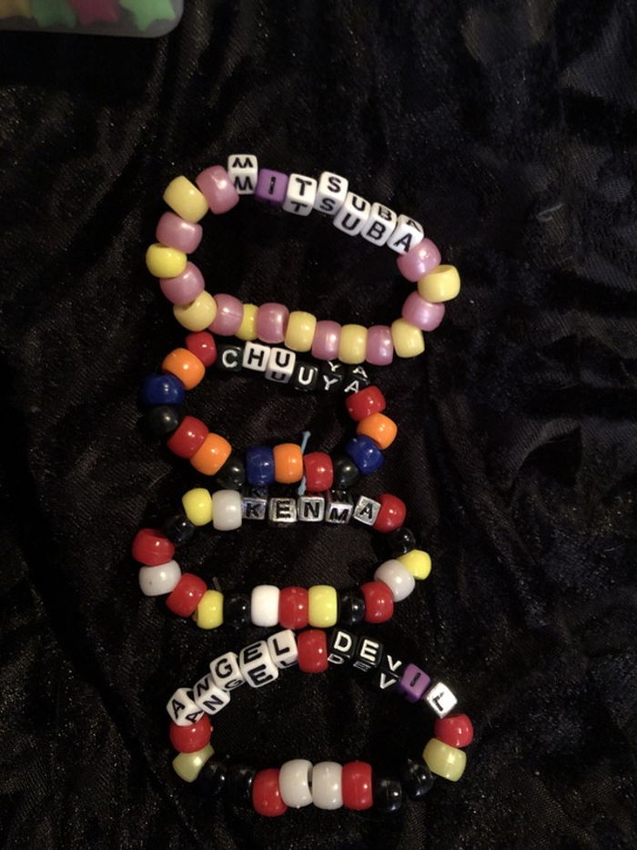 All my anime themed kandi by 4ngle_B4by - Kandi Photos on Kandi Patterns
