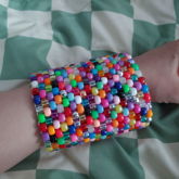 Random Colors Cuff by IdiotWaffle - Kandi Photos on Kandi Patterns