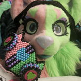 Ballpit (my fursona) Themed Gas Mask (w/ ballpit) by bubbleowo - Kandi ...