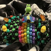 Rainbow road cuff with Yoshi!!! by CheatsysSh3ll13 - Kandi Photos on ...