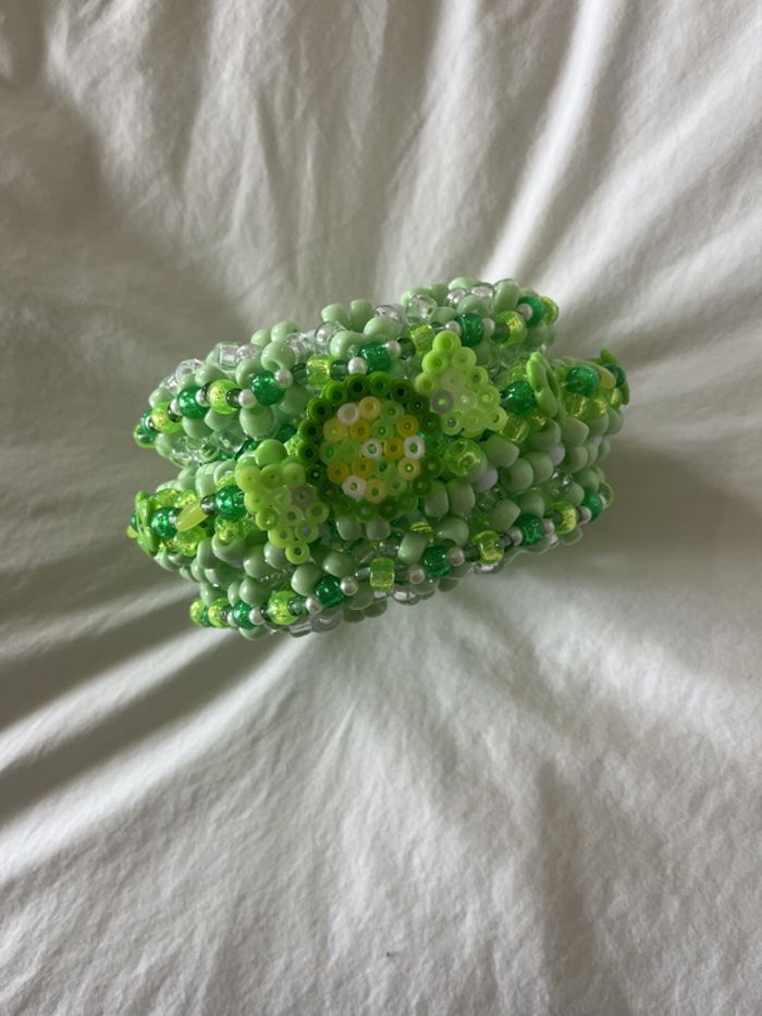 Large green rotator cuff by sw3et_he4rt - Kandi Photos on Kandi Patterns