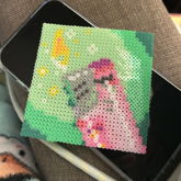 Pink lighter perler bead art by Ellis_sten - Kandi Photos on Kandi Patterns