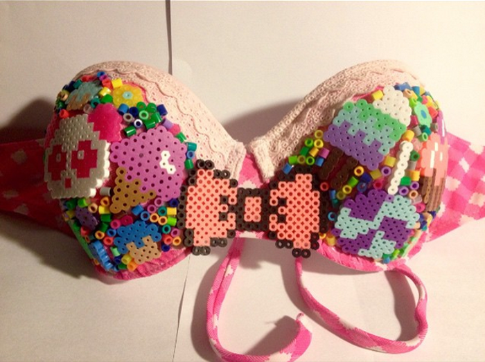 Perler Bead Rave Bra by RaveWearJunkies - Kandi Photos on Kandi Patterns