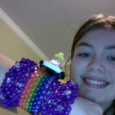 Rainbow Road cuff by the_scene_kid - Kandi Photos on Kandi Patterns