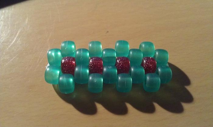 Green and Blue Flower Kandi Chain by HollyWood_Mavelous - Kandi Photos ...