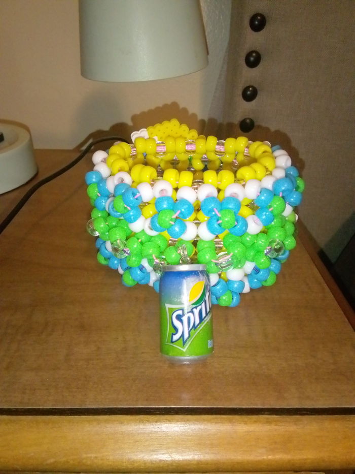 Sprite Soda Logo Epic Kandi Cuff (back view) by TammyCryBaby - Kandi ...