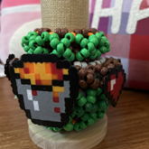 Mincraft rotating cuff by Sweetmacoron123 - Kandi Photos on Kandi Patterns