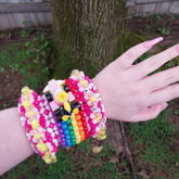 Peach Kandi Cuff by Haileyyy_666_ - Kandi Photos on Kandi Patterns