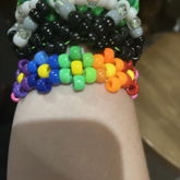 I MADE THE FLOWER CUFF by elz3r - Kandi Photos on Kandi Patterns