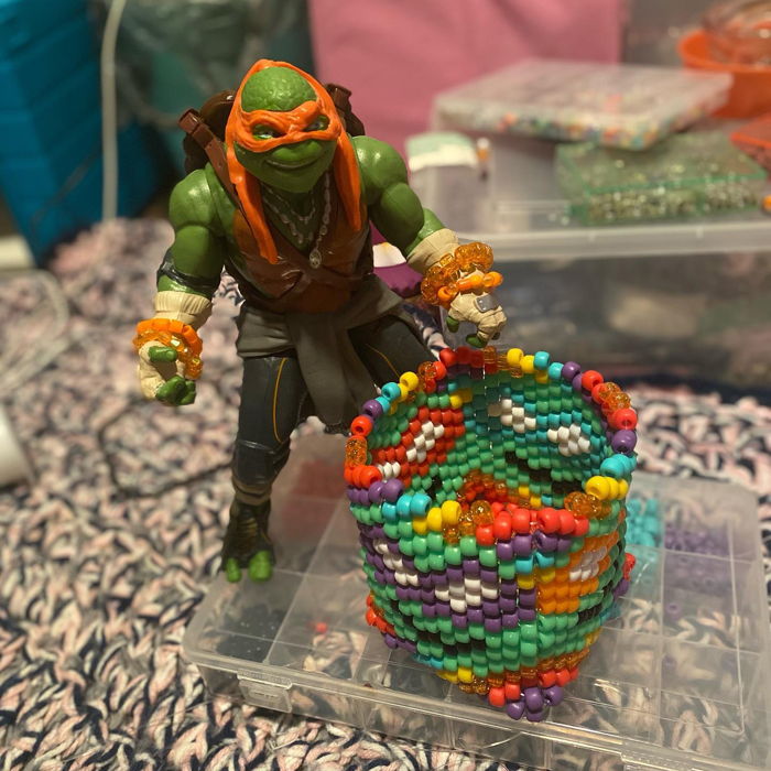 tmnt cup thing i made by kandi_kid_miles - Kandi Photos on Kandi Patterns