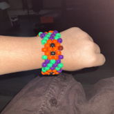 Pumpkin design cuff by sillykier - Kandi Photos on Kandi Patterns