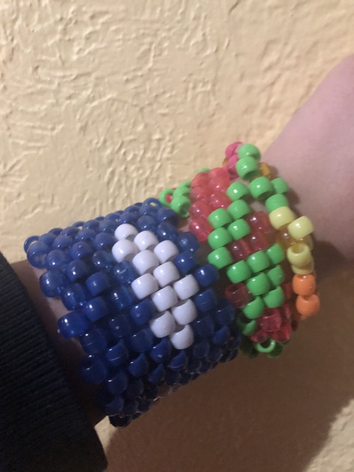 A few of my beginner cuffs! by opossum_garbage_ - Kandi Photos on Kandi ...