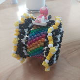 RAINBOW ROAD CUFF!!! by St4r_Gl1tt3r - Kandi Photos on Kandi Patterns