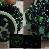Biohazard symbol //3d by Wishing_raver - Kandi Photos on Kandi Patterns