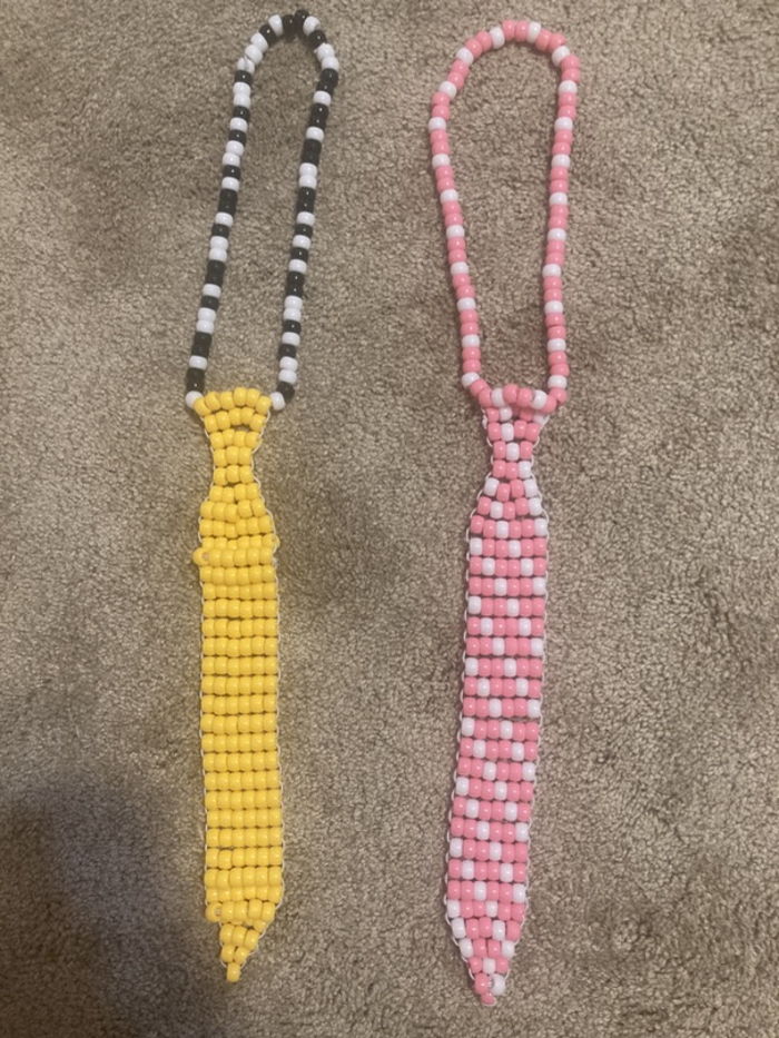 ladder stitch neckties !! by roxieboxie_ - Kandi Photos on Kandi Patterns