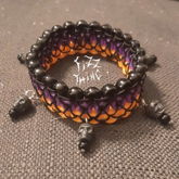 Halloween Themed Reverse Ladder Stitch Cuff by fizzthing - Kandi Photos ...