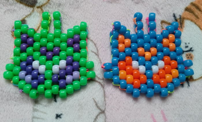 Green and blue alien cats by Cujocatcat - Kandi Photos on Kandi Patterns