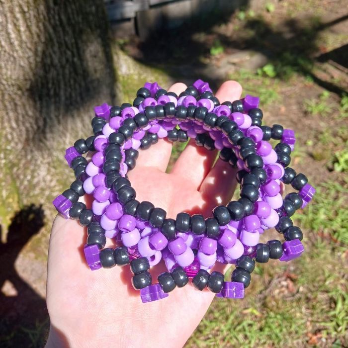 purple mandala kandi by Haileyyy_666_ - Kandi Photos on Kandi Patterns