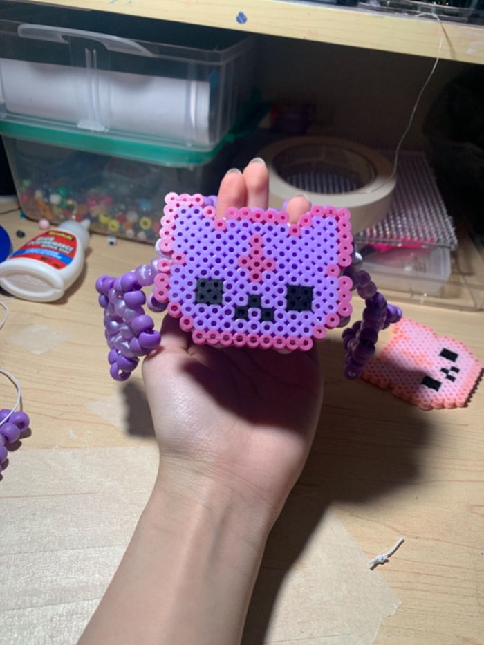 kitty cat ufo cuff! by leminpoo - Kandi Photos on Kandi Patterns