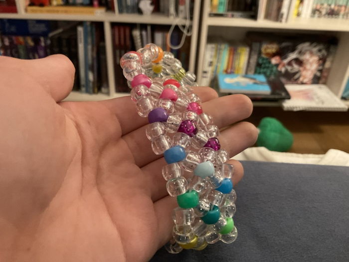 rainbow silly xbase cuff by adam113 - Kandi Photos on Kandi Patterns