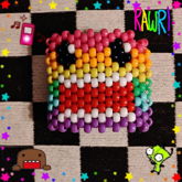 Rainbow Domo scene cuff!! by Ir1s_luvskand1XD - Kandi Photos on Kandi ...