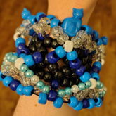Blue Cats ~ Kandi Cuff by WondiferousWyrmyArts - Kandi Photos on Kandi ...