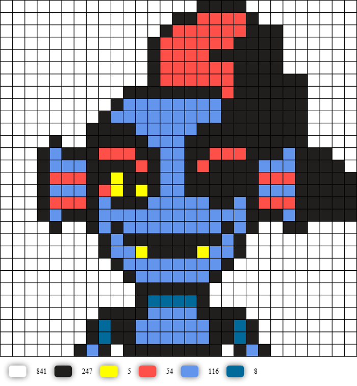 Undyne by kawaiicottoncandy - Kandi Photos on Kandi Patterns