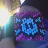pink skull cuff by D4m13n_xp - Kandi Photos on Kandi Patterns