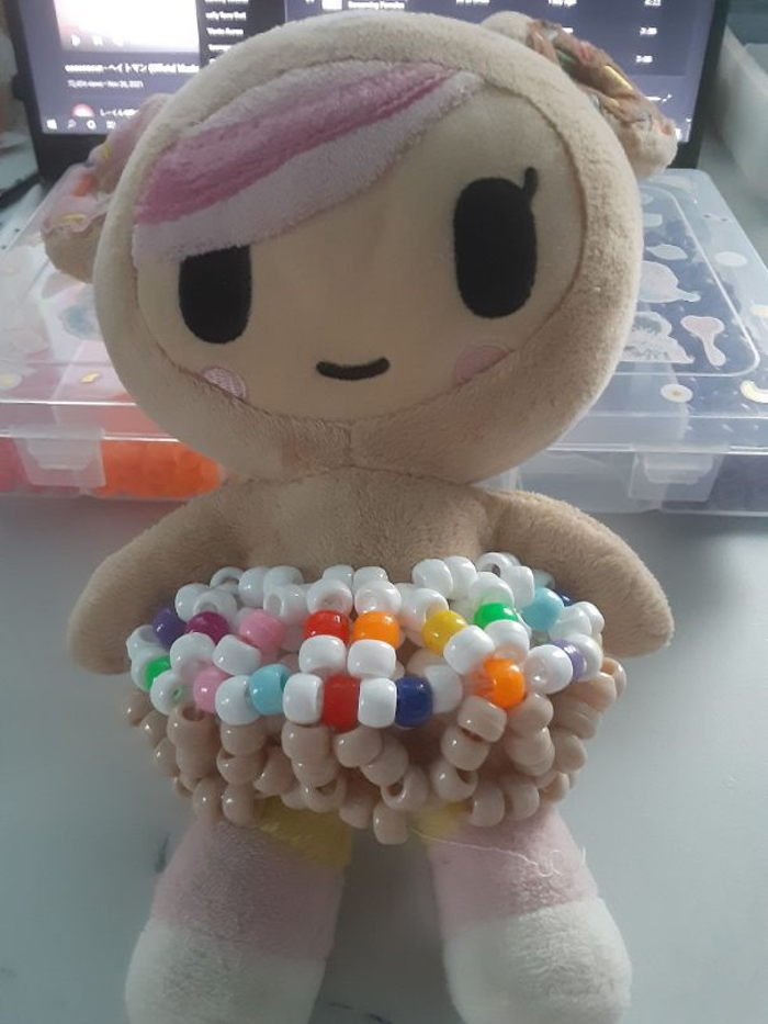 Donutella Donut cuff complete by AlienJay - Kandi Photos on Kandi Patterns