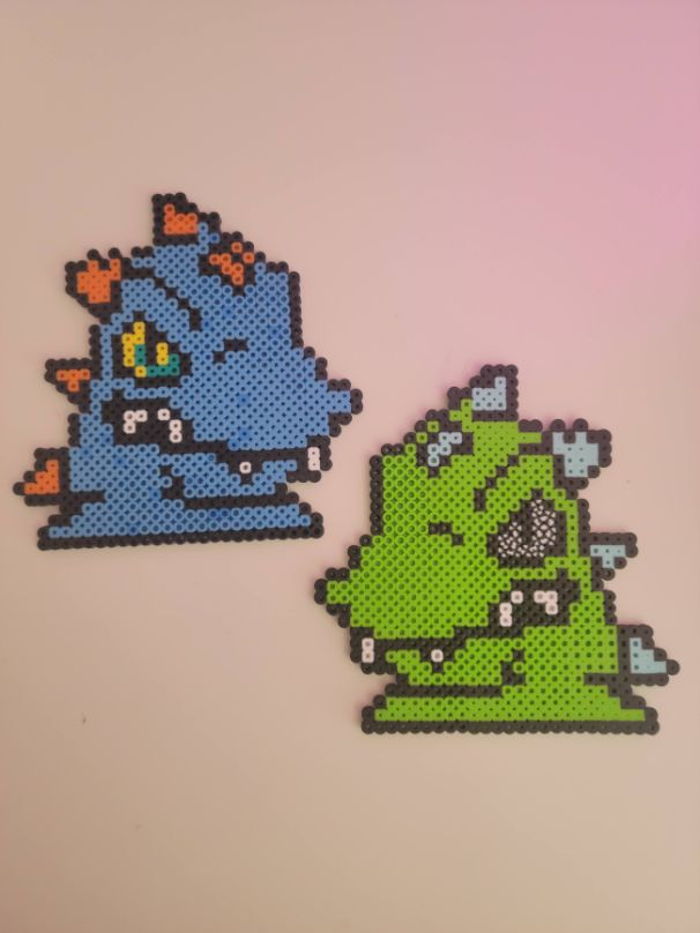Reptar - The Rugrats by bakedsprinkles - Kandi Photos on Kandi Patterns