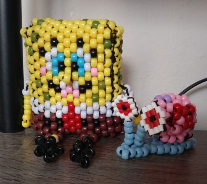 Spongebob and Gary!!!!!!!!! by Cujocatcat - Kandi Photos on Kandi Patterns