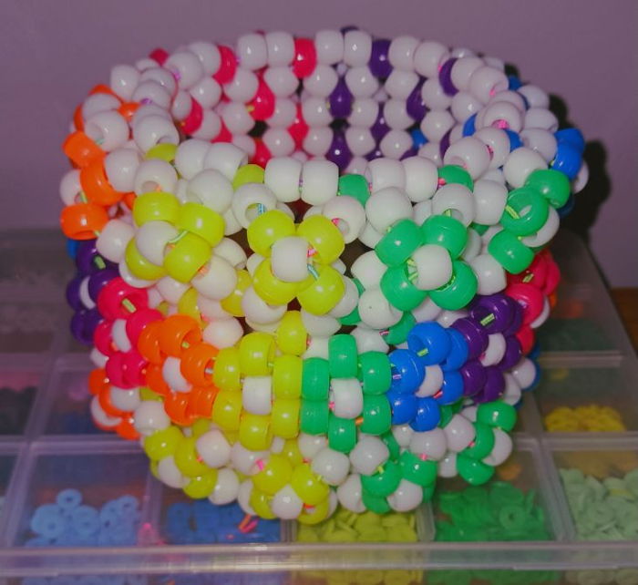 Rainbow Flower Rotator by sydizen - Kandi Photos on Kandi Patterns