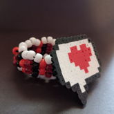 Pixel Heart Cuff by _meowmeowmal - Kandi Photos on Kandi Patterns