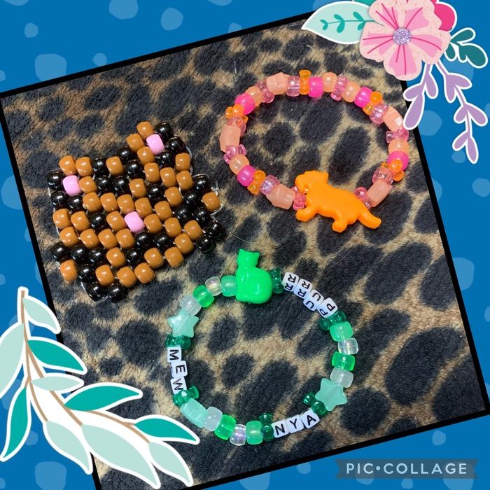 Cat-themed Kandi by erraticMusician - Kandi Photos on Kandi Patterns