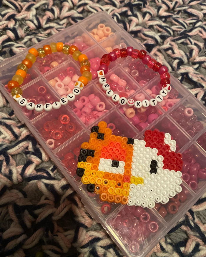 hello kitty/garfield by kandi_kid_miles - Kandi Photos on Kandi Patterns