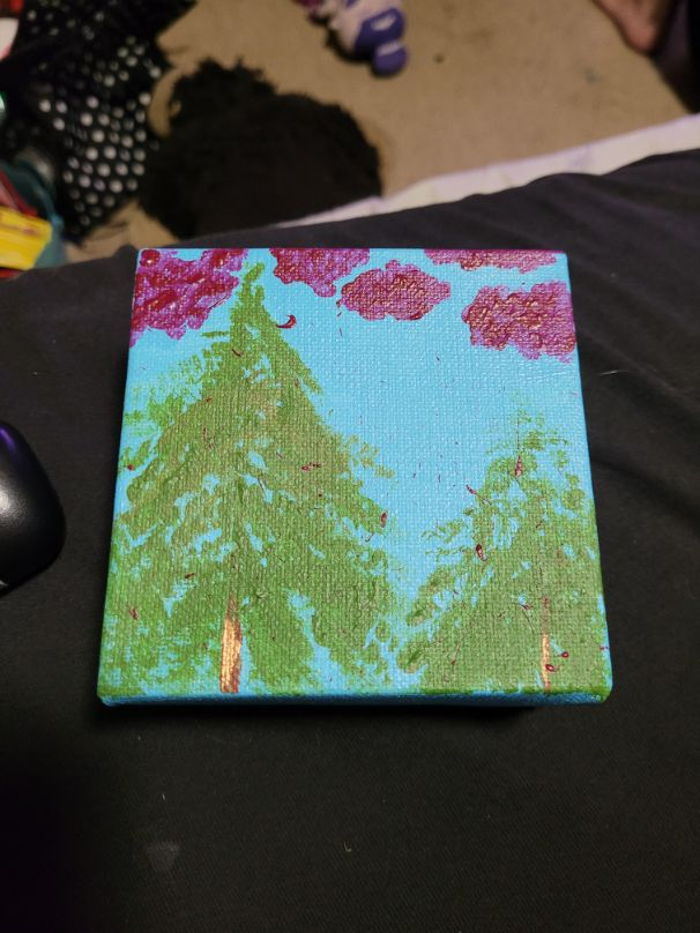 "Cursed" forest painting by WisTeri_Ez - Kandi Photos on Kandi Patterns