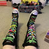 bedazzled my new shoes with kandi! by ASH3R - Kandi Photos on Kandi ...