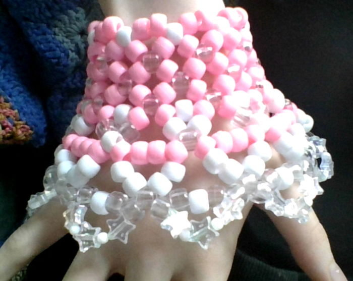Anime magical girl cuff! by G4Ym3r_Sn4ckZ - Kandi Photos on Kandi Patterns