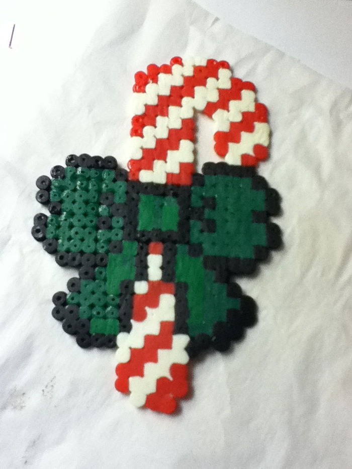 Candy cane with bow by Liliarayneleon - Kandi Photos on Kandi Patterns