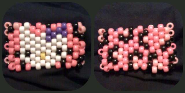 Hello kitty cuff by TaylerDinosaur - Kandi Photos on Kandi Patterns